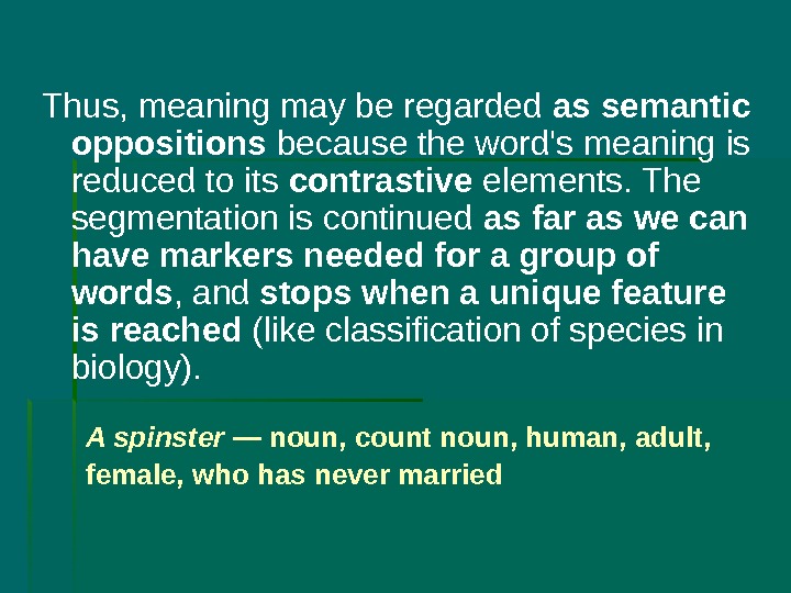 The Semantic Structure Of Word And Its Analysis