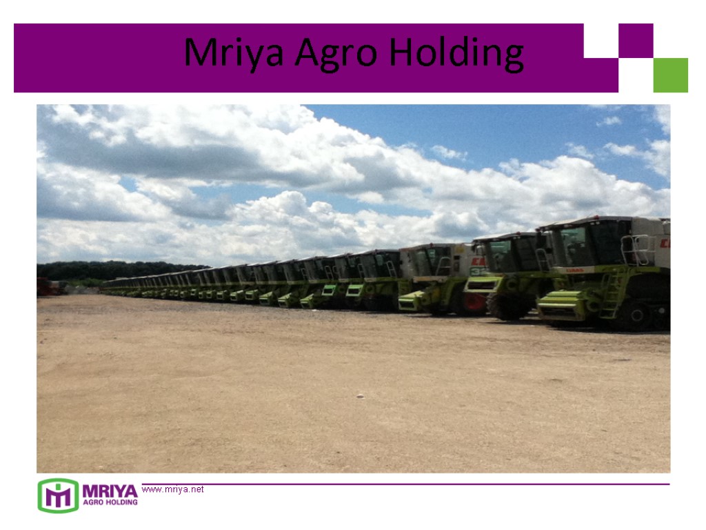 Presentation by Mark O’Neill, Farm Manager, Mriya Agro