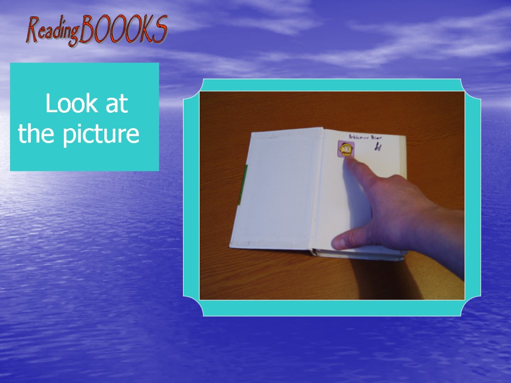 Reading BOOOKS Student Arkhipov Alex. Take the Boook