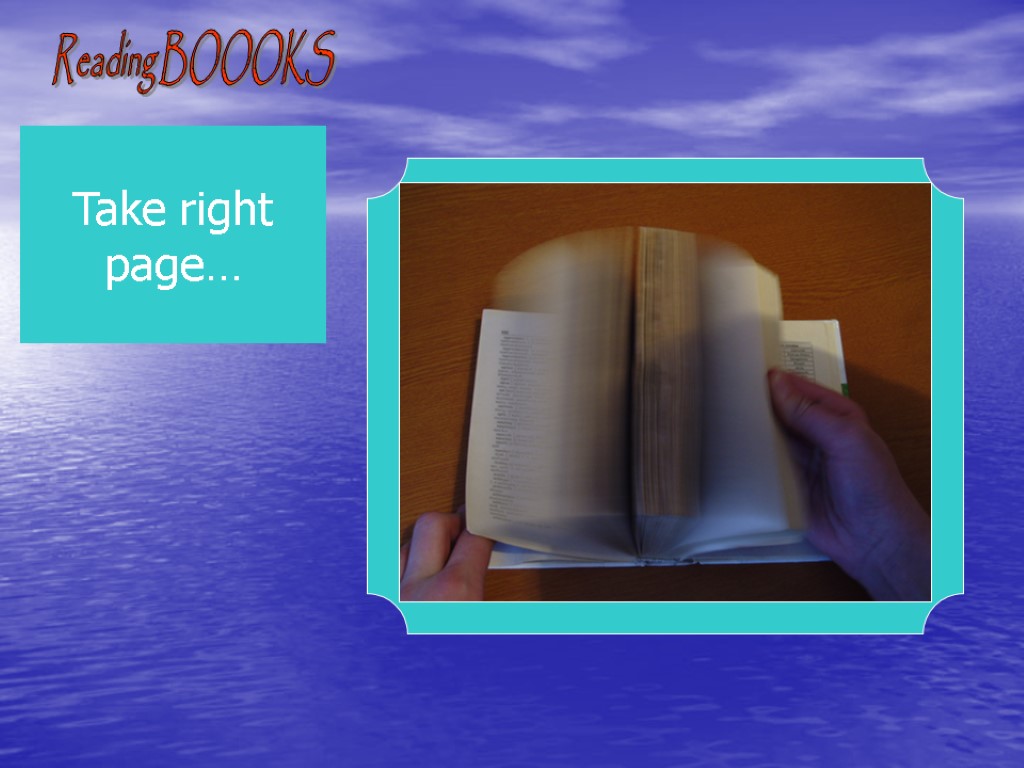 Reading BOOOKS Student Arkhipov Alex. Take the Boook