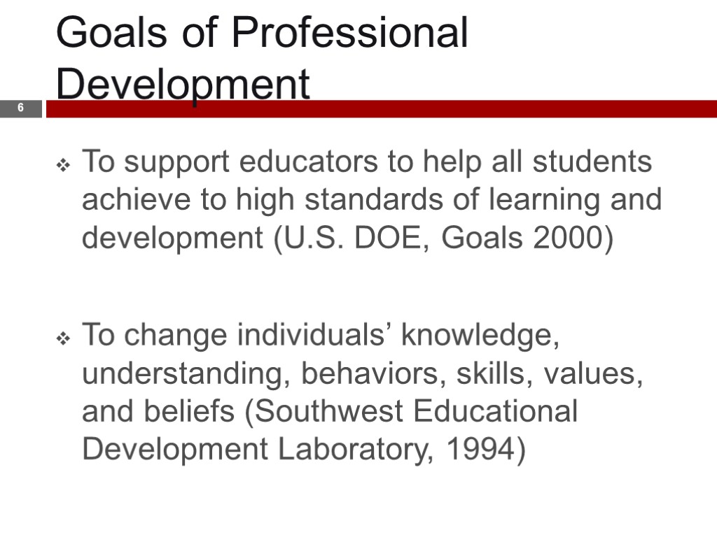 Professional Development Planning for Gifted Programs © 2011
