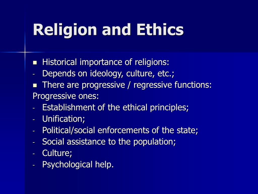 Religion and Ethics. Religion and Ethics Religare