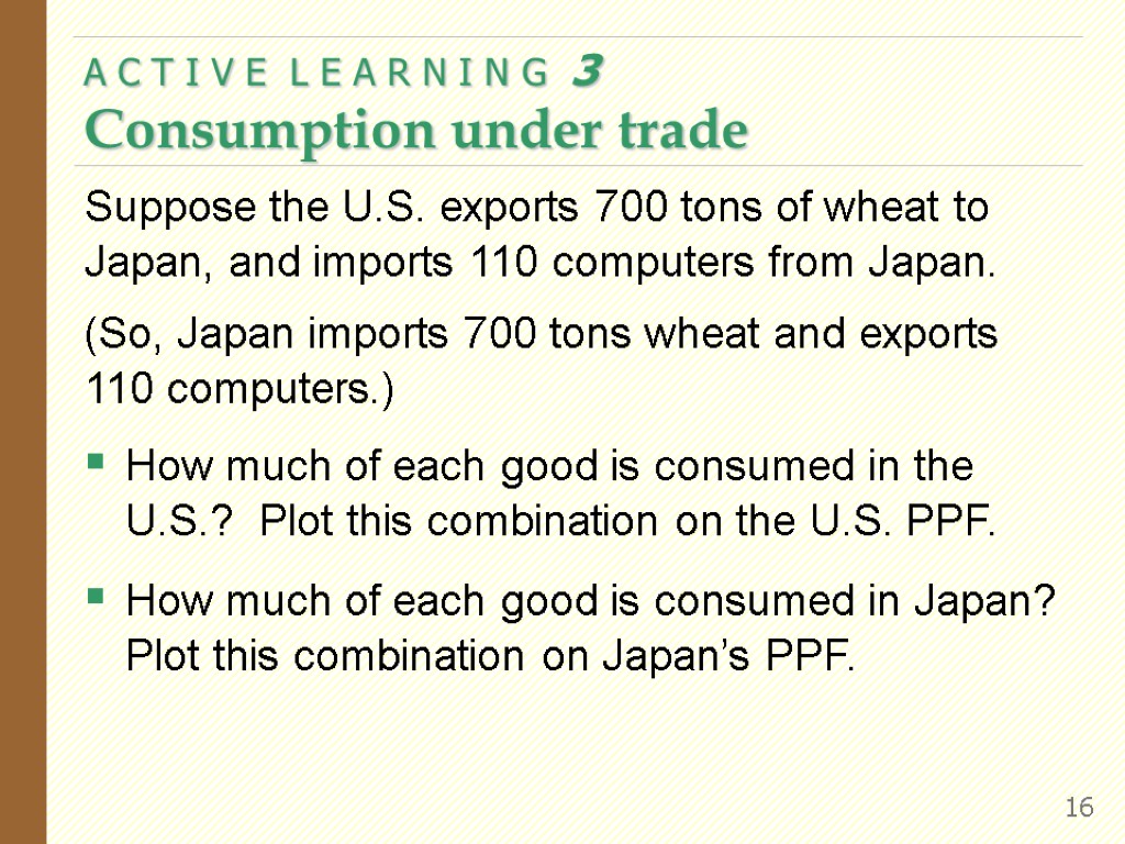 Interdependence and the Gains from Trade Economics P