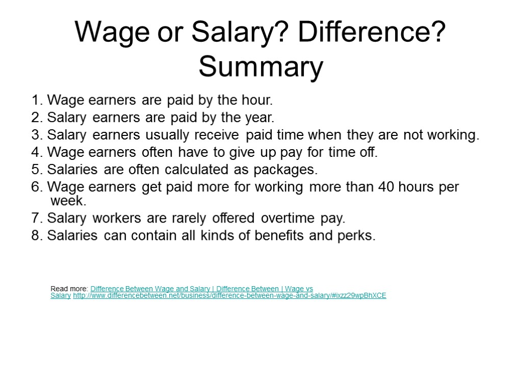 Wages and salaries of employees of an enterprise