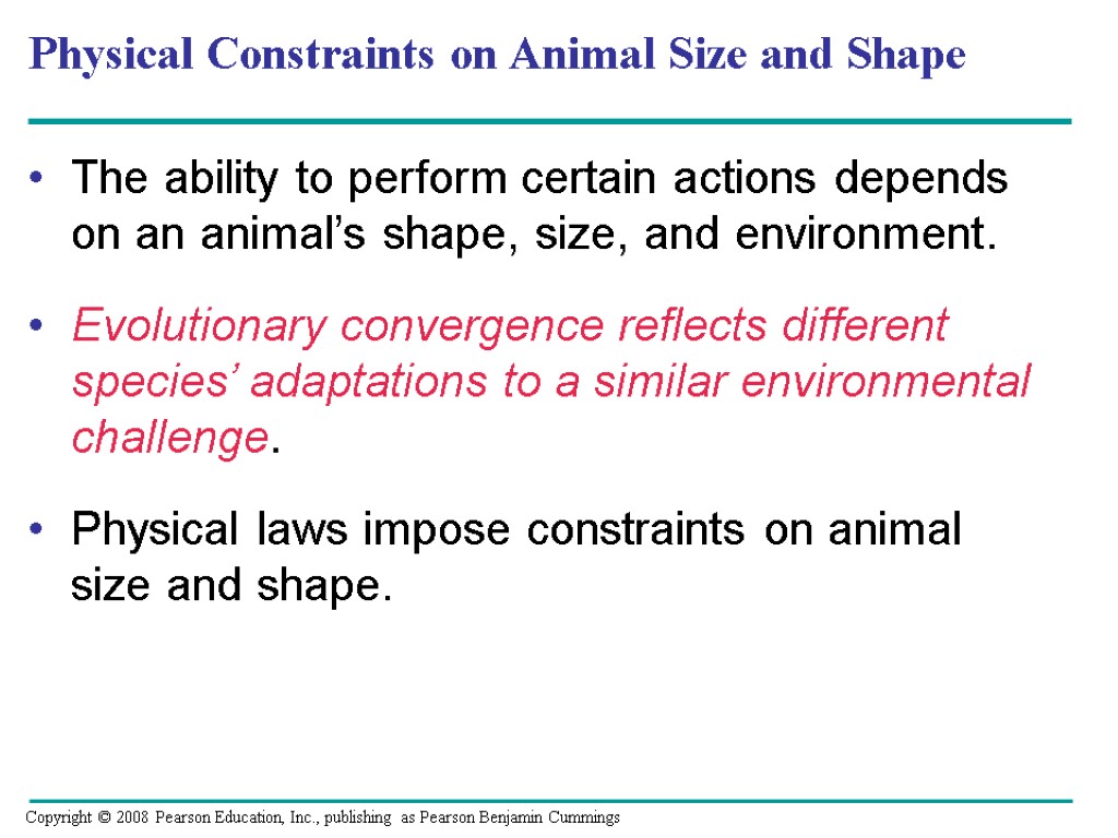 Chapter 40 Basic Principles of Animal Form and