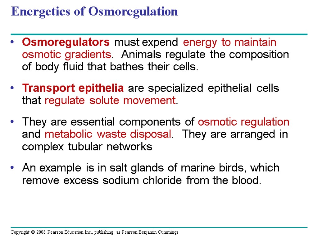 Chapter 44 Osmoregulation and Excretion. Overview: A Balancing