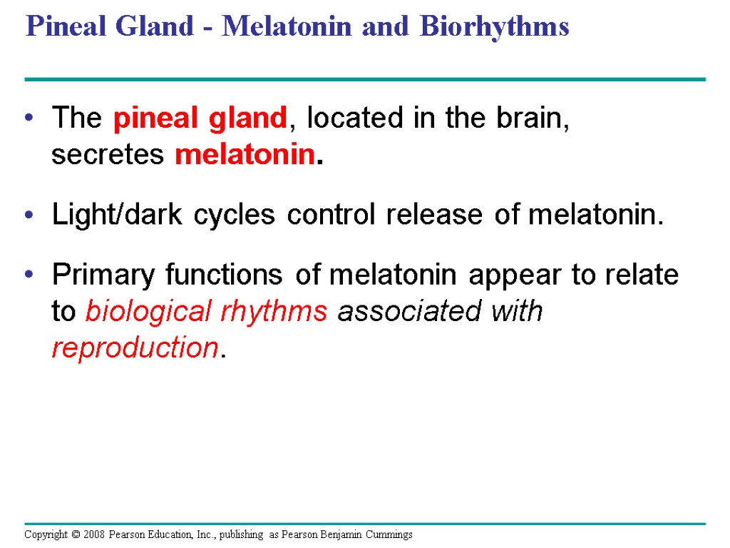 Chapter 45 Hormones and the Endocrine System. Overview:
