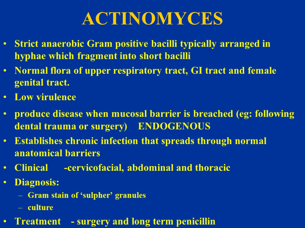 ANAEROBESDEFINITIONS OBLIGAETE ANAEROBE Lack superoxide dismutase and ...
