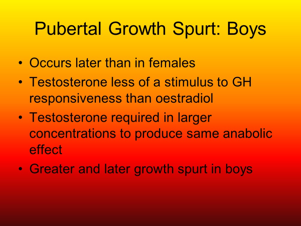 Features of sexual development in children Puberty