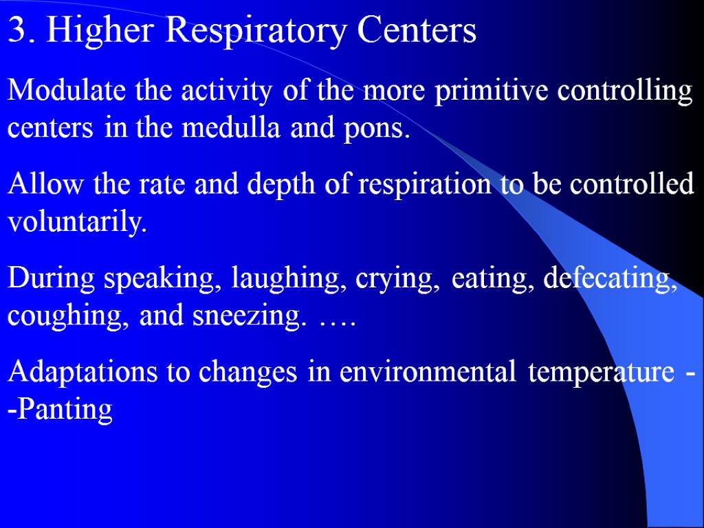 Section 4 Regulation of the Respiration. Respiratory Center