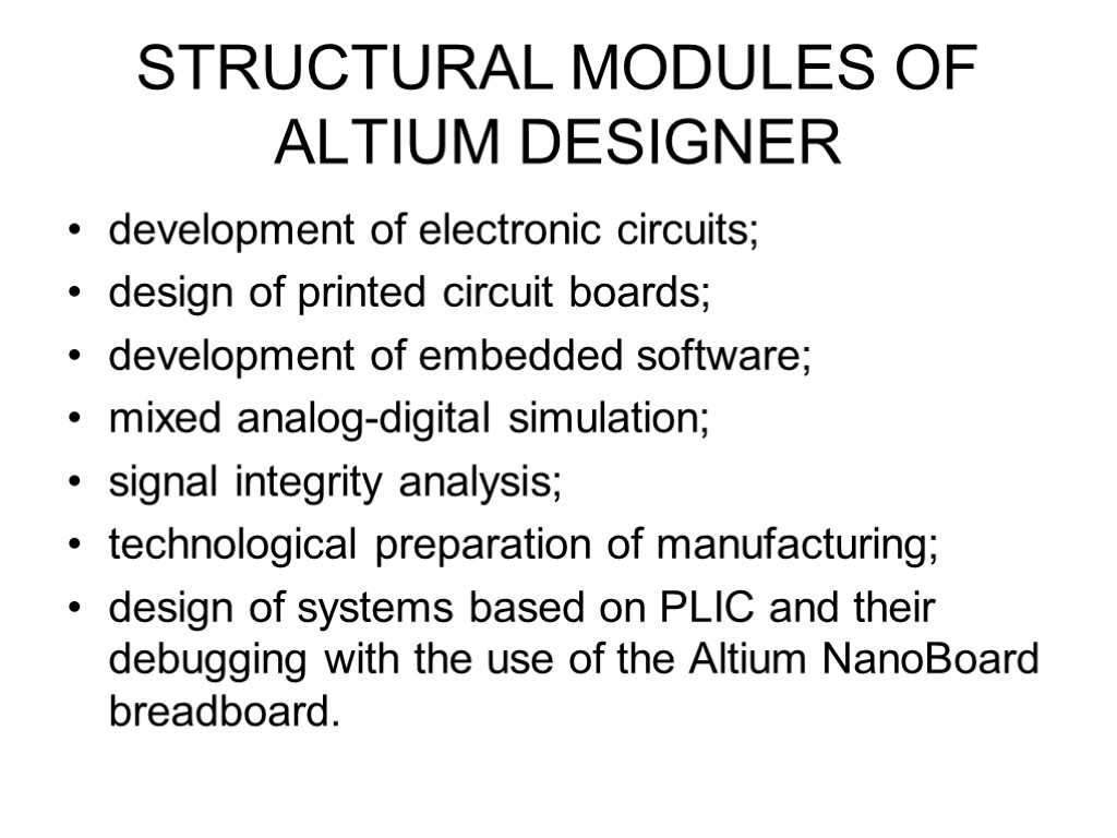 FEATURES OF DESIGN OF AIRBORNE RADIO ELECTRONIC FACILITIES