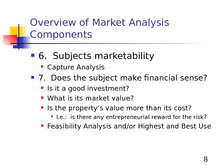 Real Estate Market Analysis Basic Principles, an Overview