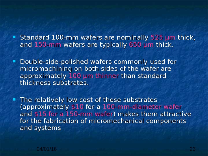 04/01/16 11 Material Aspects of Micro- and Nanoelectromechanical