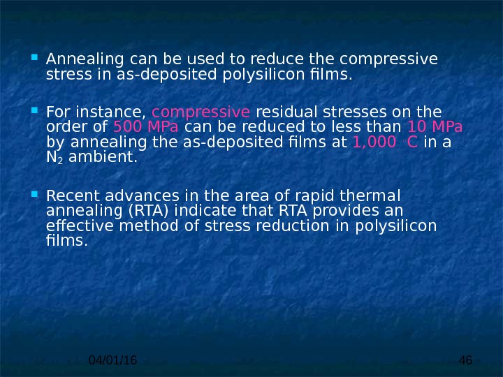 04/01/16 11 Material Aspects of Micro- and Nanoelectromechanical