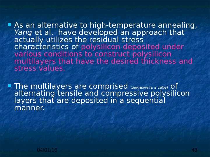 04/01/16 11 Material Aspects of Micro- and Nanoelectromechanical