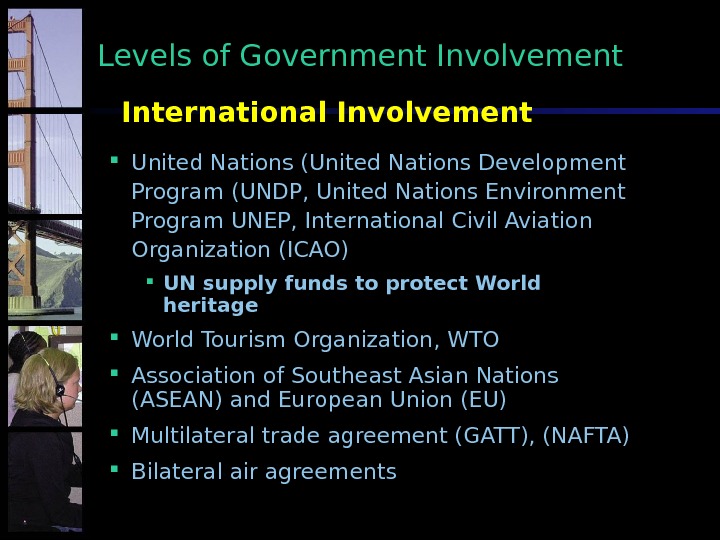 Lecture 12 The Role of Government in Tourism