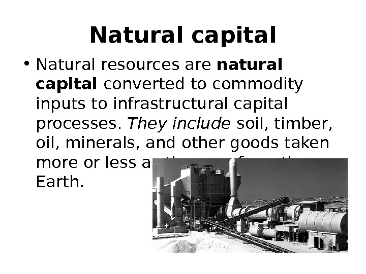 ECONOMICS and MANAGEMENT OF NATURAL RESOURCES Lecture 1