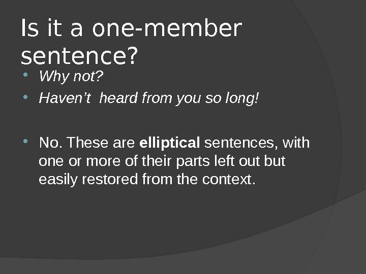 Lecture 2. 1. Definition. 2. Characteristics. 3. Sentence