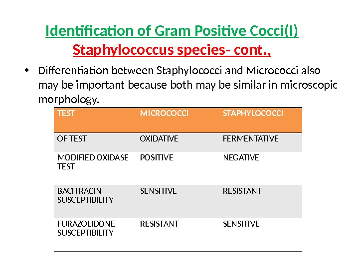 IDENTIFICATION OF PATHOGENIC BACTERIA IN CLINICAL MICROBIOLOGY LABORATORY