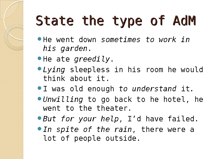 Sentence analysis Lecture 3. 1. Syntactic relations in