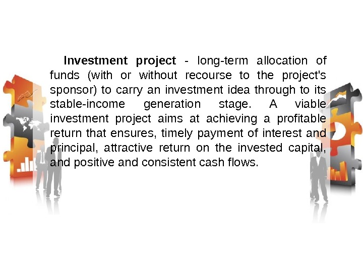 Life cycle of investment project” Investment