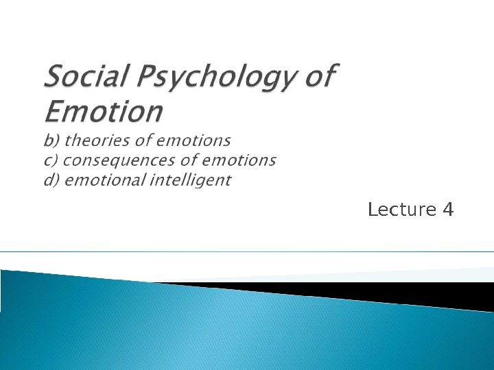 Lecture 4 Carroll Izard and