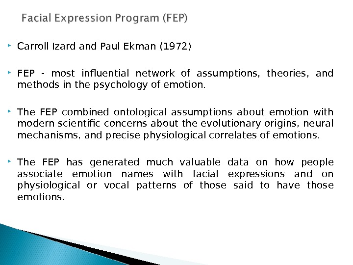 Lecture 4 Carroll Izard and