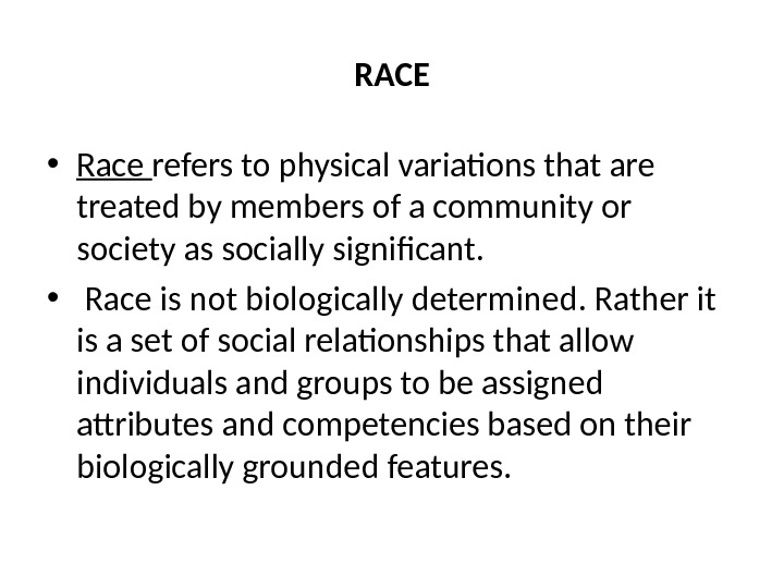 RACE AND ETHNIC SOCIAL INEQUALITY AND DISTINCTIONS