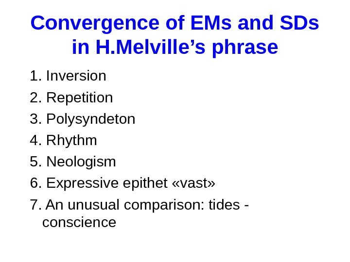 EXPRESSIVE MEANS AND STYLISTIC DEVICES Structure