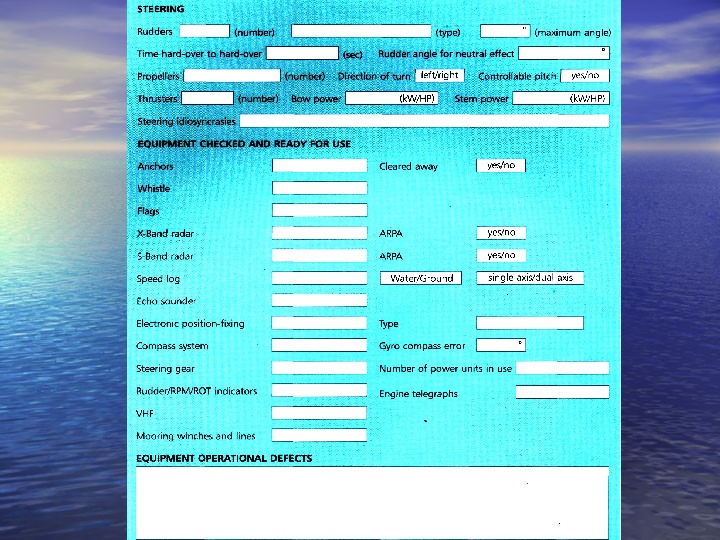 Arrival at the port. Pilotage. Prior to