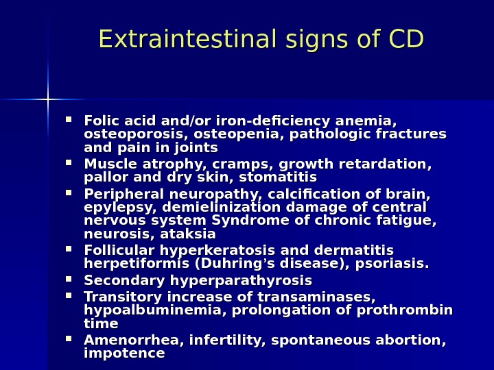 CHRONIC DISEASE SS of of the SMALL