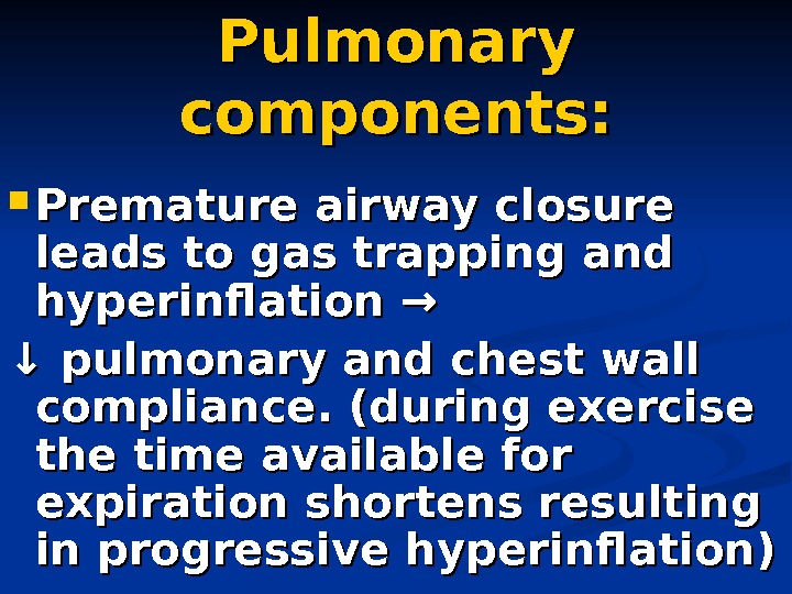 Chronic Obstructive Pulmonary Disease (( COPD