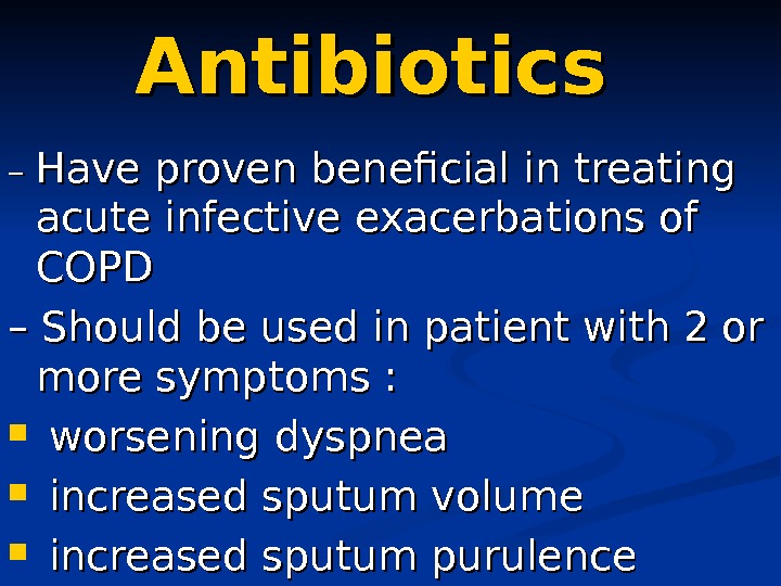 Chronic Obstructive Pulmonary Disease (( COPD
