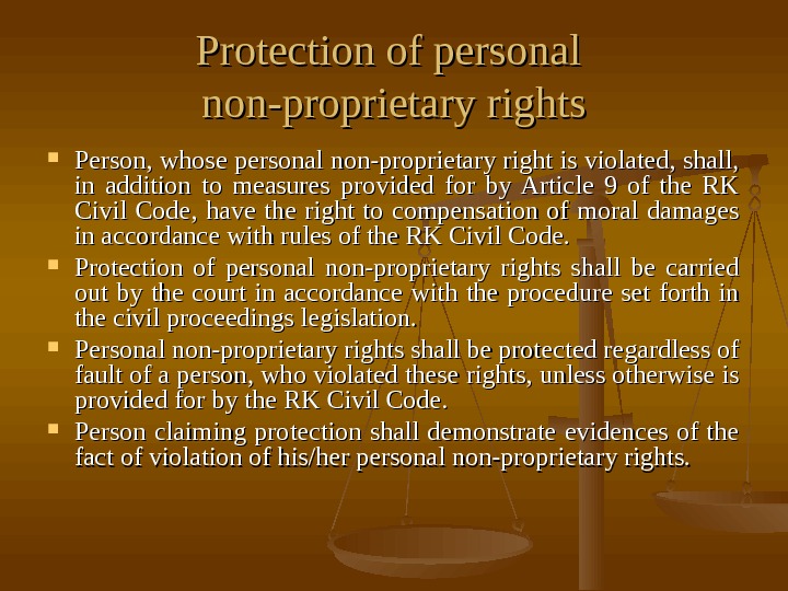 CIVIL LAW Lecture 7 Objects of Civil