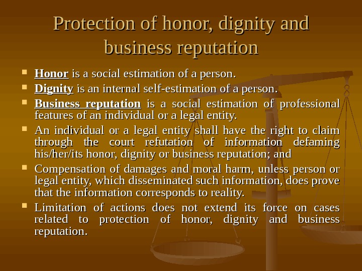 CIVIL LAW Lecture 7 Objects of Civil