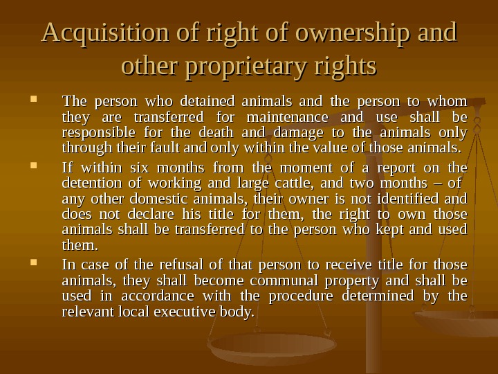 CIVIL LAW Lecture 12 Acquisition of right