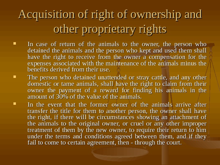 CIVIL LAW Lecture 12 Acquisition of right