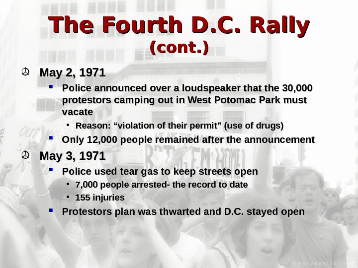 Antiwar Protests of the 1960’s and 1970’s