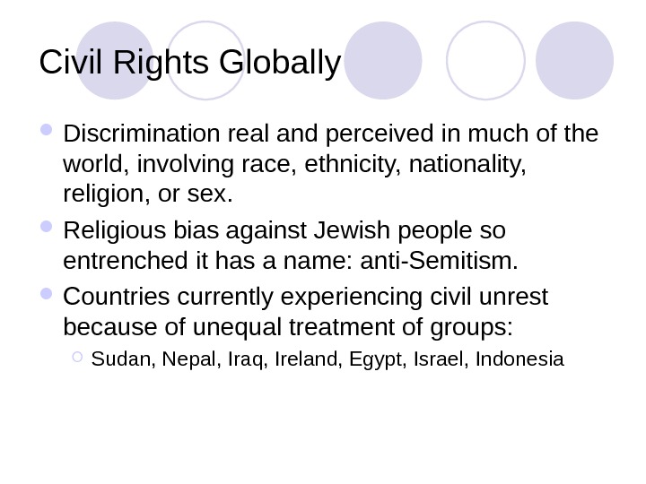 civil rights & civil disobedience political action for