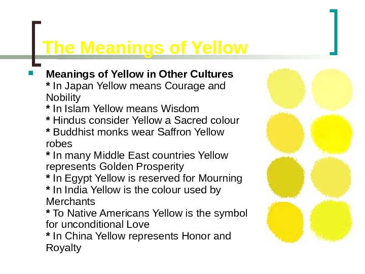 Colour Associations in Different