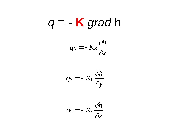 Darcy law Figure from Hornberger et al.