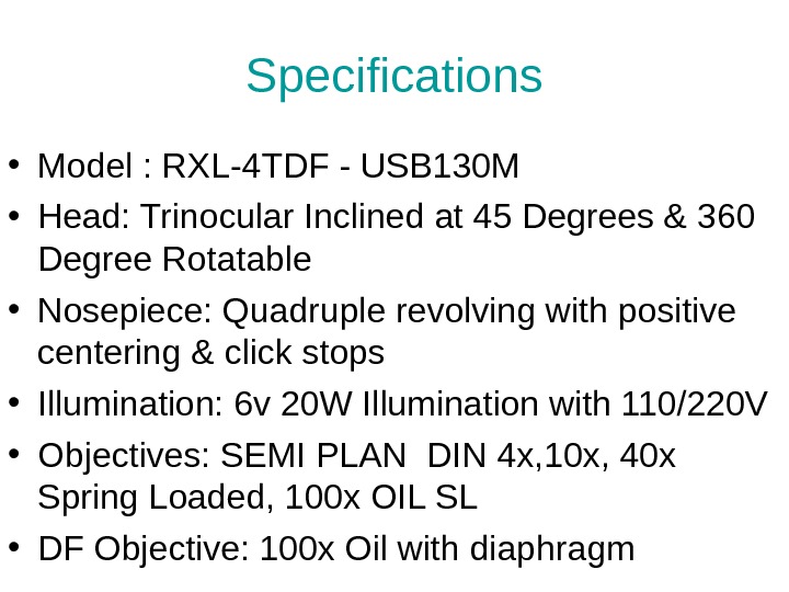 Darkfield Microscope for Blood Analysis with Camera Manufactured