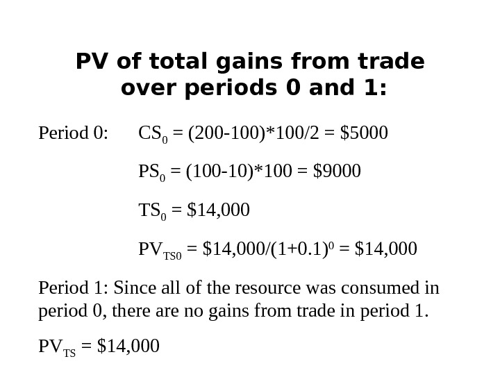 Dynamic Efficiency & Hotelling’s Rule [adapted from S.
