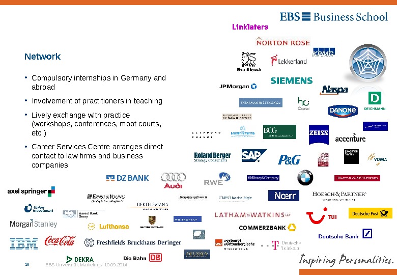 EBS Master´s Programmes EBS Universität, Marketing
