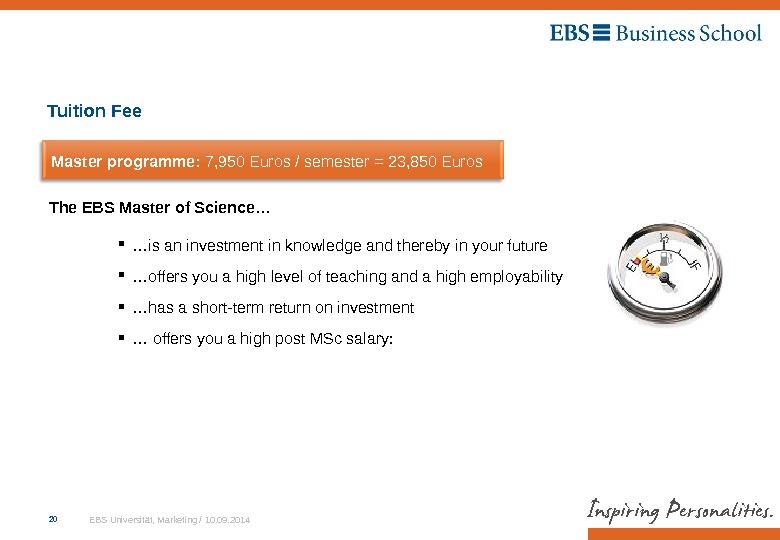 EBS Master´s Programmes EBS Universität, Marketing