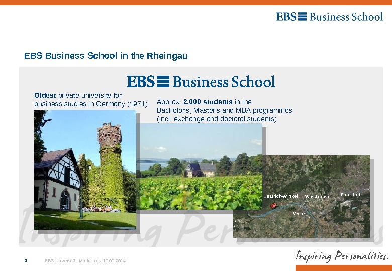 EBS Master´s Programmes EBS Universität, Marketing