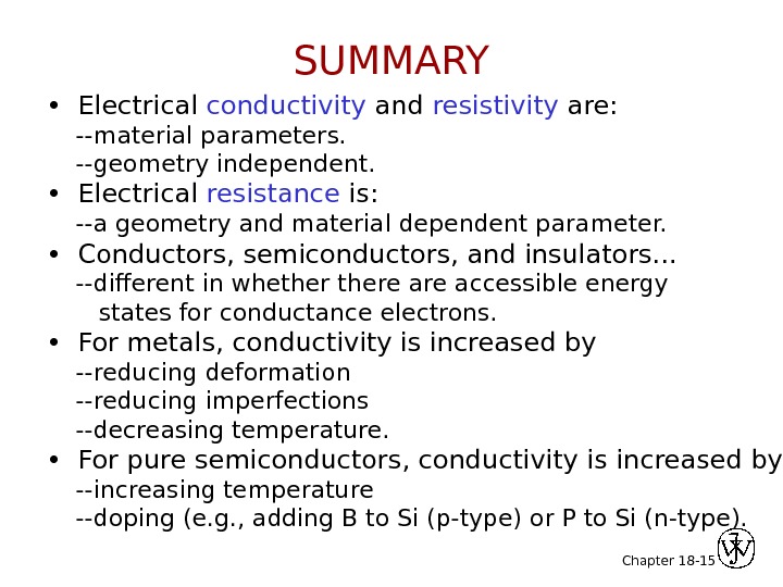 Презентация electrical properties