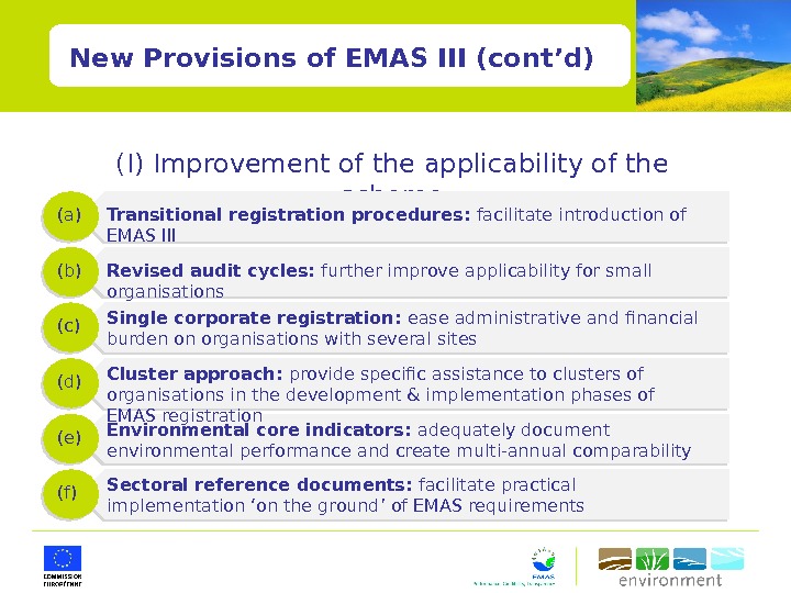 The EU Eco-Management and Audit Scheme (EMAS)