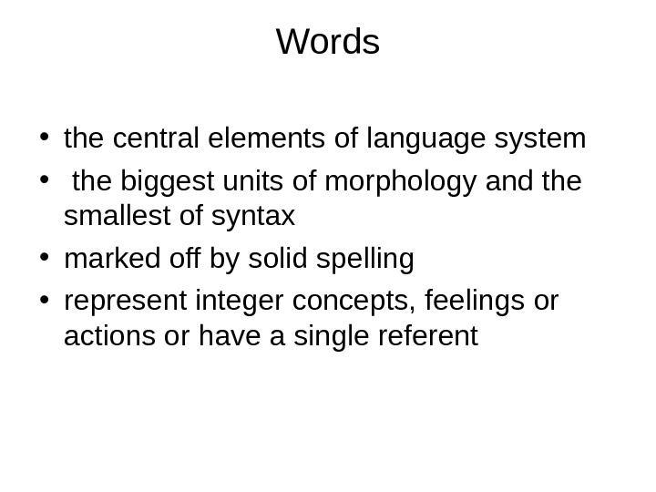 English Lexicology. Part 1. Word-Building Lecture 2.