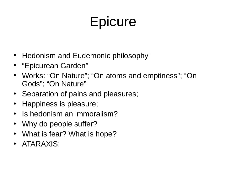 Ethical thought of the Ancient Greece Socrates, Cynics,